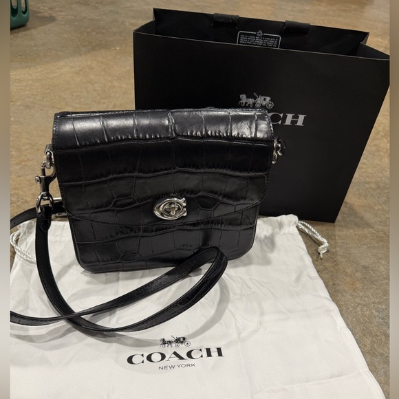Coach | Bags | Coach Womens Embossed Croc Cassie Crossbody 9 Bag | Poshmark